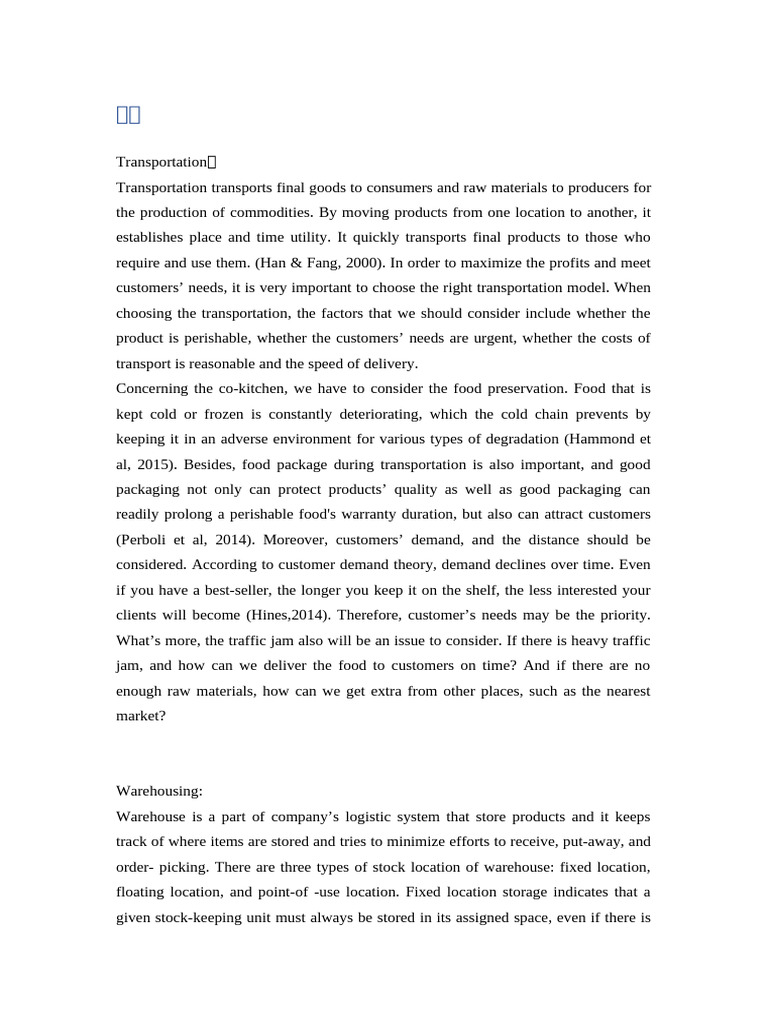 Part4 Group Assignment Final Version | PDF | Warehouse | Economies