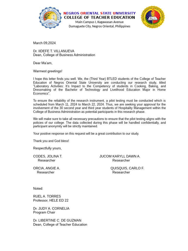 Letter-for-Pilot-Testing | PDF