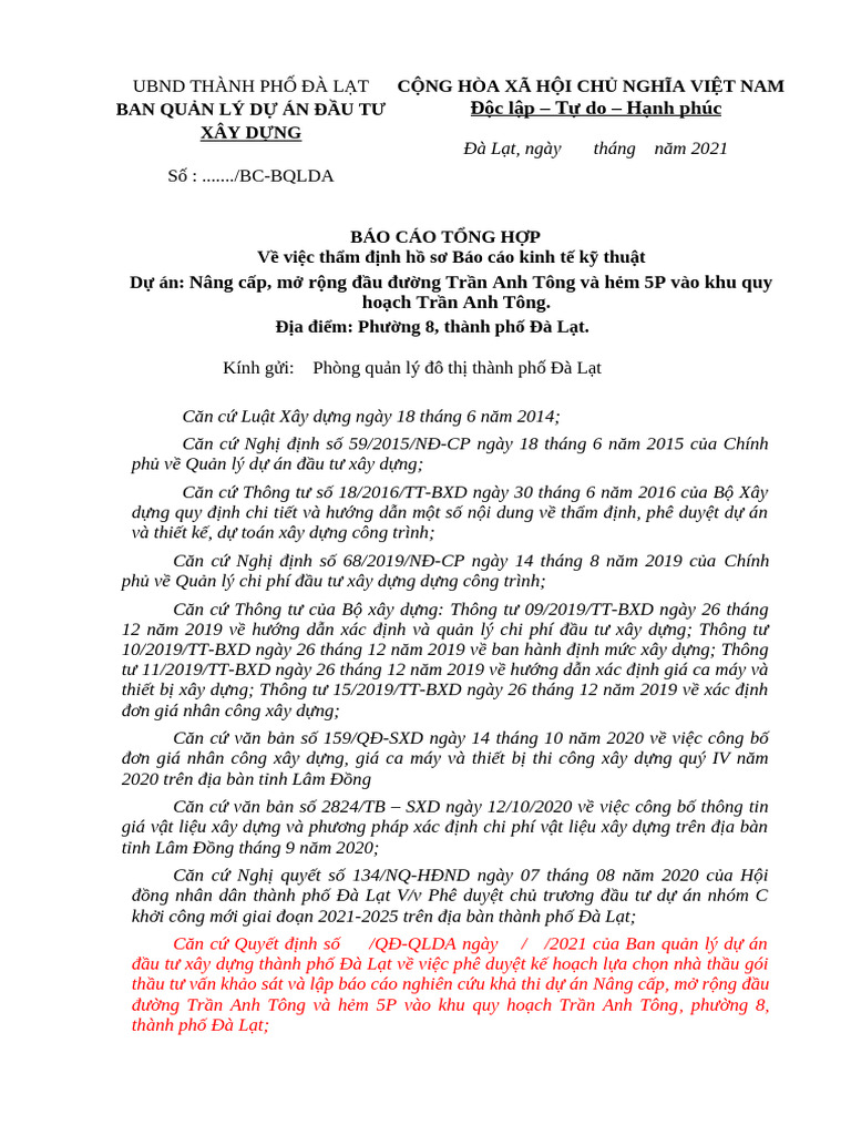 BAO CAO TONG HOP DUONG | PDF