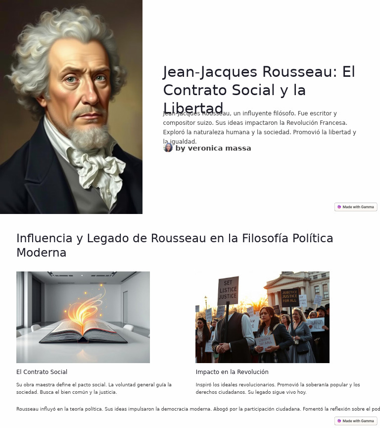 Rousseau: Contrato Social y Libertad | PDF