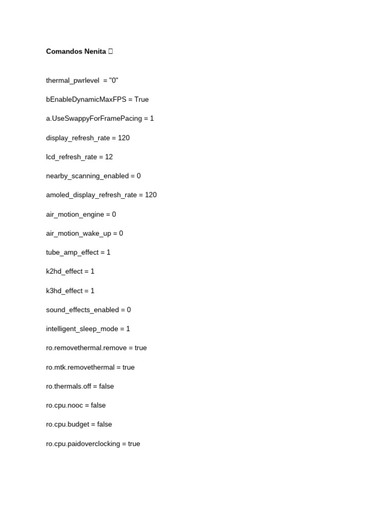 Comandos SetEdit Nenita | PDF