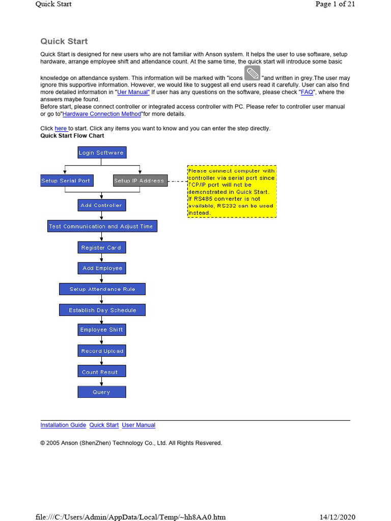 Anson_Software_Quick_Start | PDF | Visual Cortex | User (Computing)