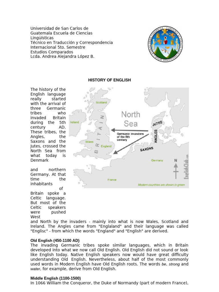 History of English | PDF | English Language | Linguistics