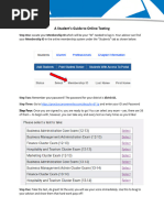 Instructions For Students Taking The ASSET Exam | PDF