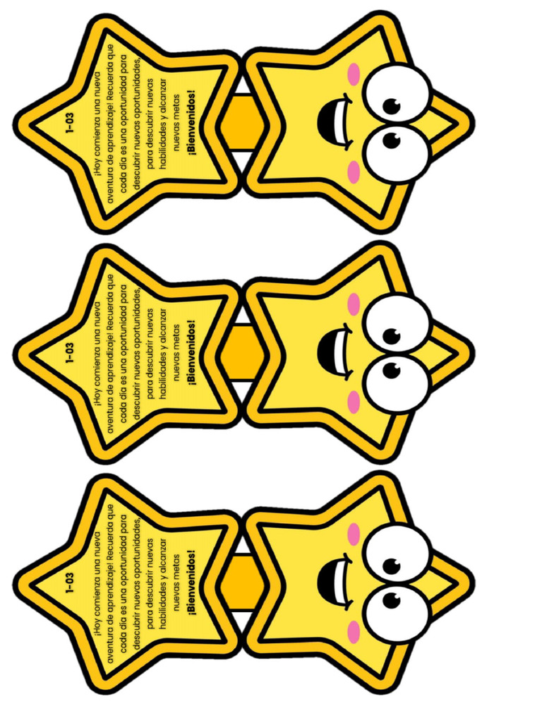 Detalles de Estrella Regreso a Clase | PDF