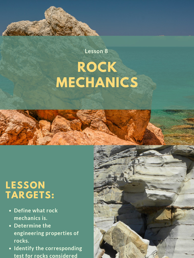 Group 8 Report Rock Mechanics | PDF | Strength Of Materials | Deformation (Engineering)