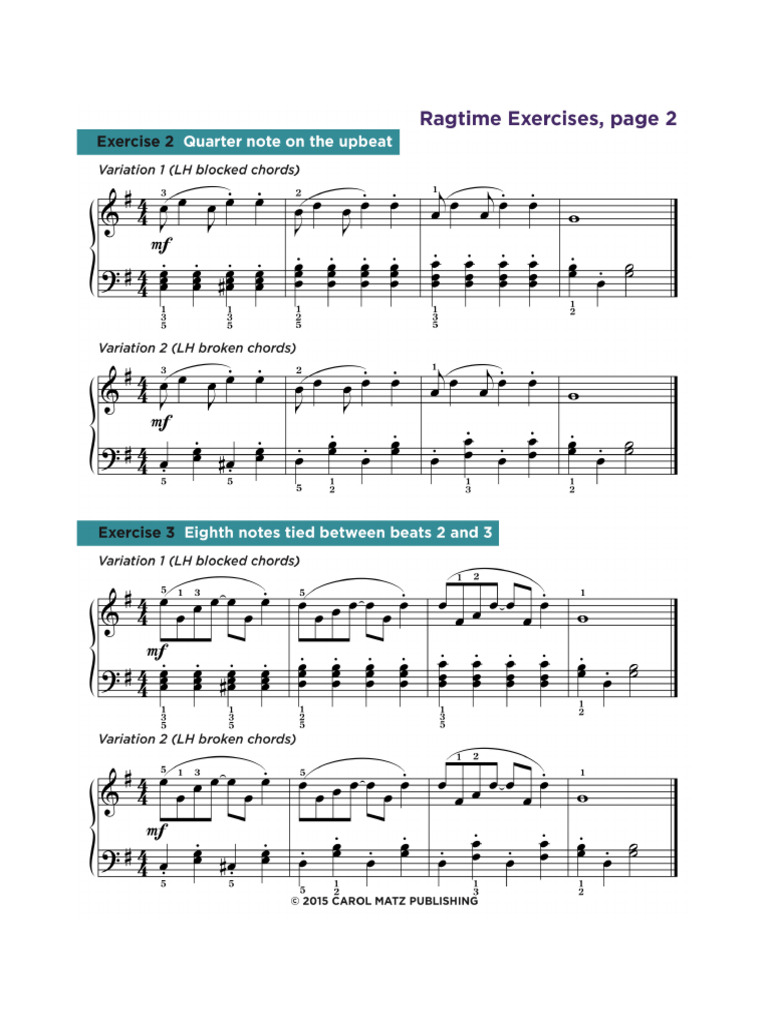 Teaching Ragtime 2 | PDF