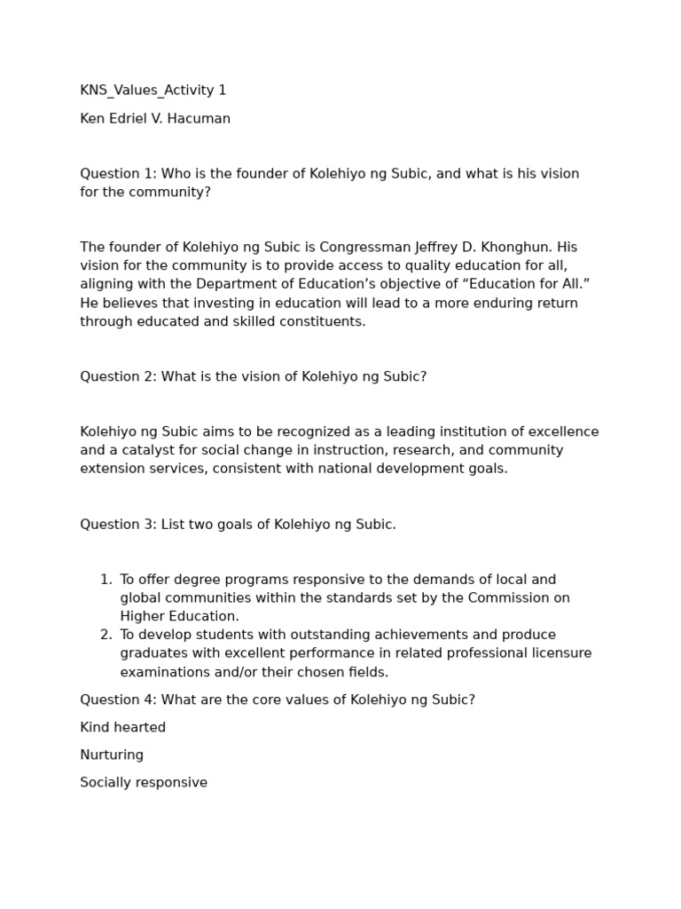 HacumanKen_VAL111_Activity1 | PDF