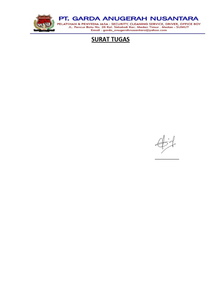 Surat Tugas SMJ 1 | PDF