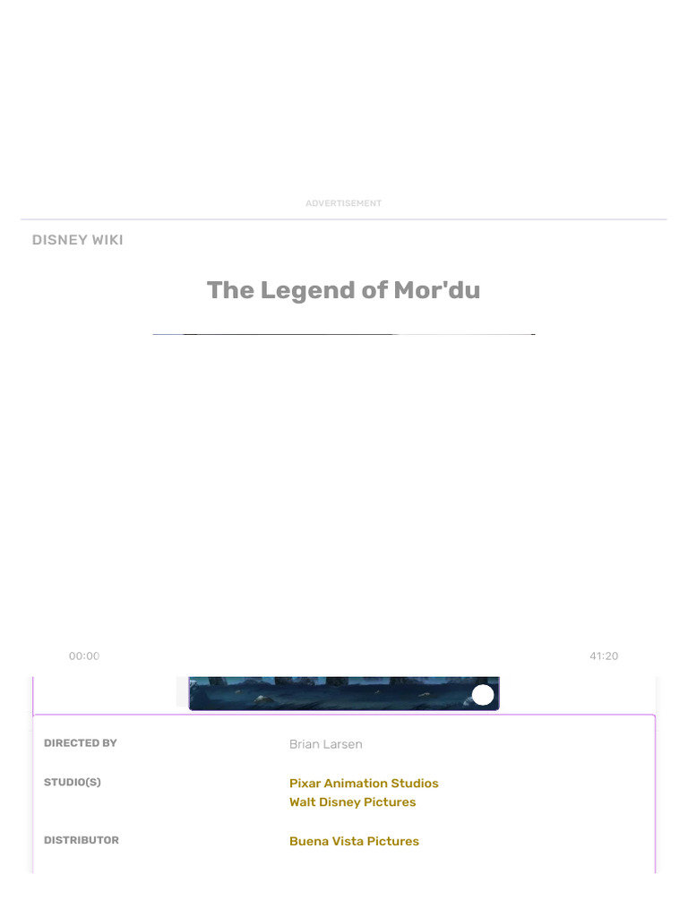 The Legend of Mor'du Explained | PDF
