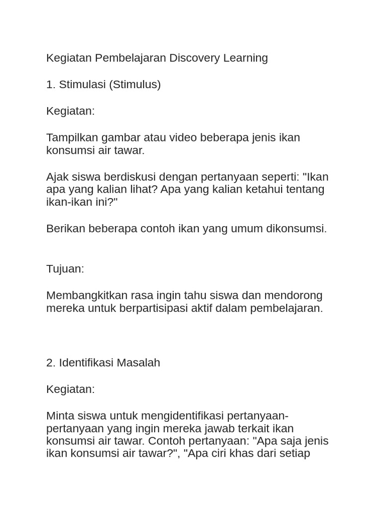 Sintak Pembelajaran | PDF