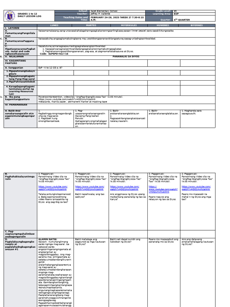 DLL_ESP 6_Q4_W2 | PDF