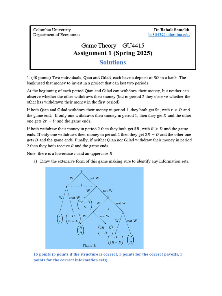 Assignment 1 (Spring 2025) Solutions | PDF