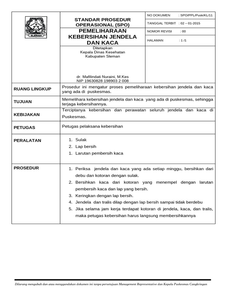Kebersihan Jendela Dan Kaca | PDF