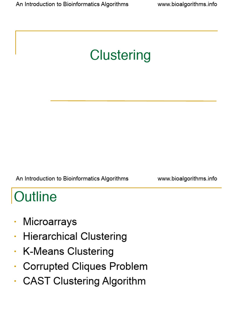Ch10_Clustering | PDF | Dna Microarray | Cluster Analysis