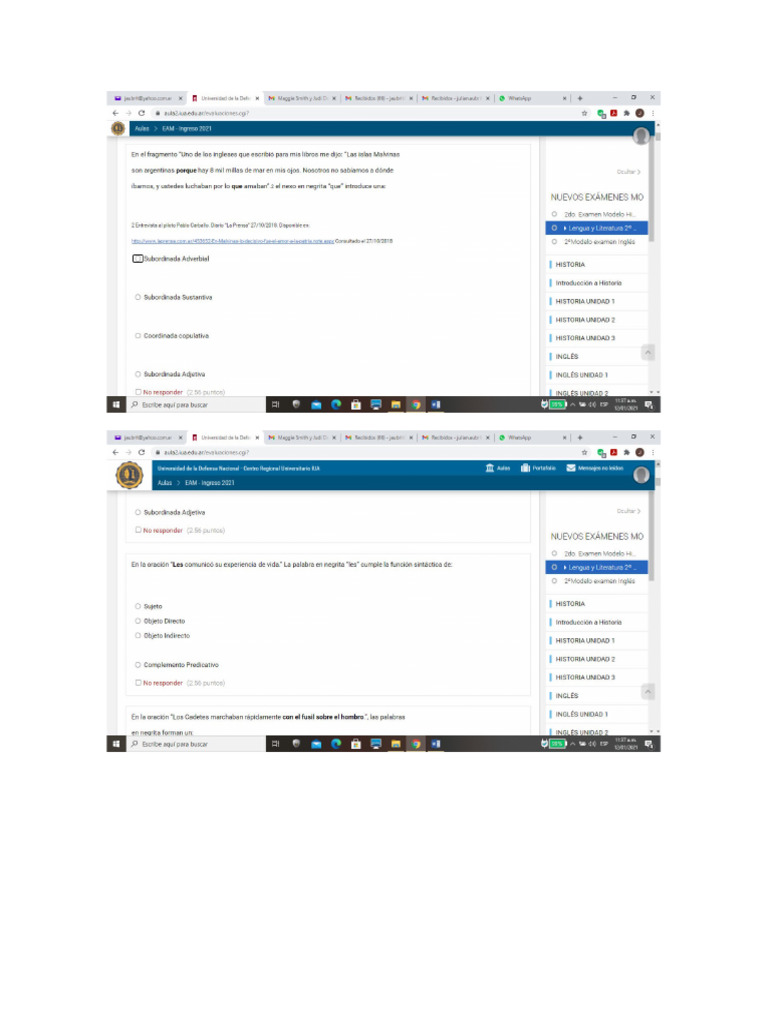 Examen Modelo 2020 2a | PDF