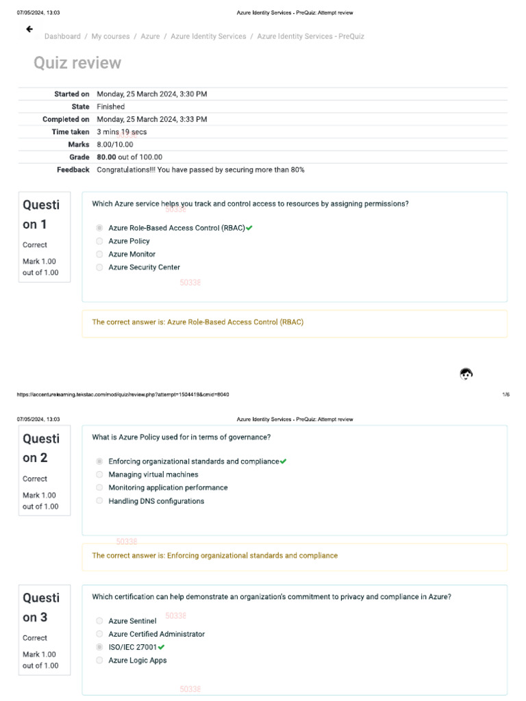 Azure Pre Quiz Flail Jwehheheeh-7 | PDF