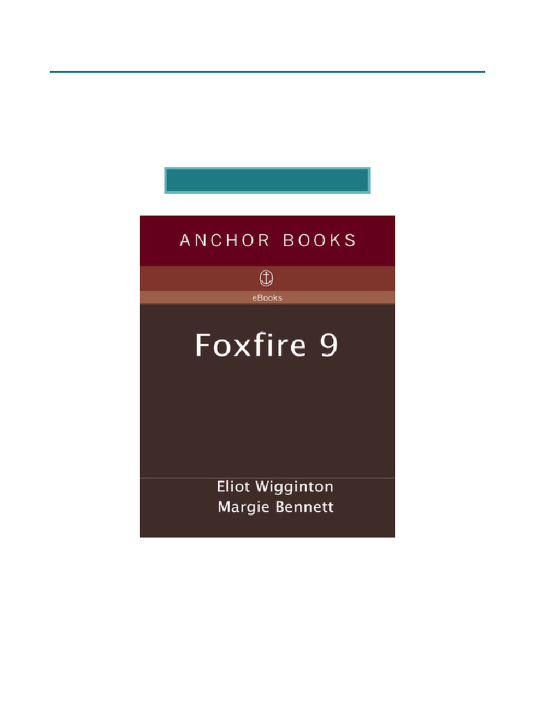 Investigate Foxfire 9 Complete Digital Book | PDF