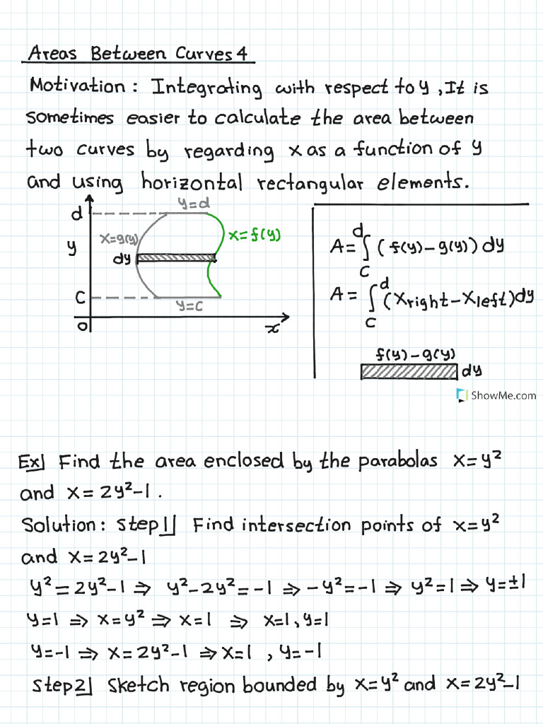 Areas Between Curves 4 PDF 114 | PDF