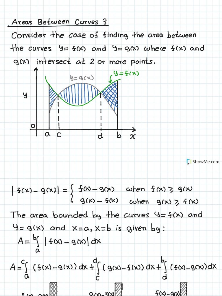 Areas Between Curves 3 PDF 113 | PDF