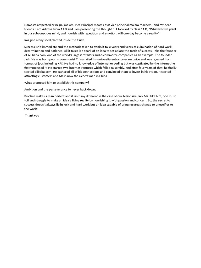 Speech | PDF