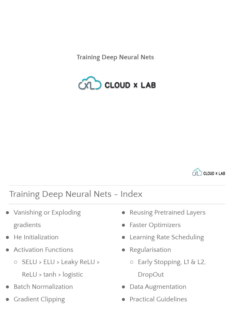 Training Deep Neural Networks Hifi | PDF | Deep Learning | Algorithms