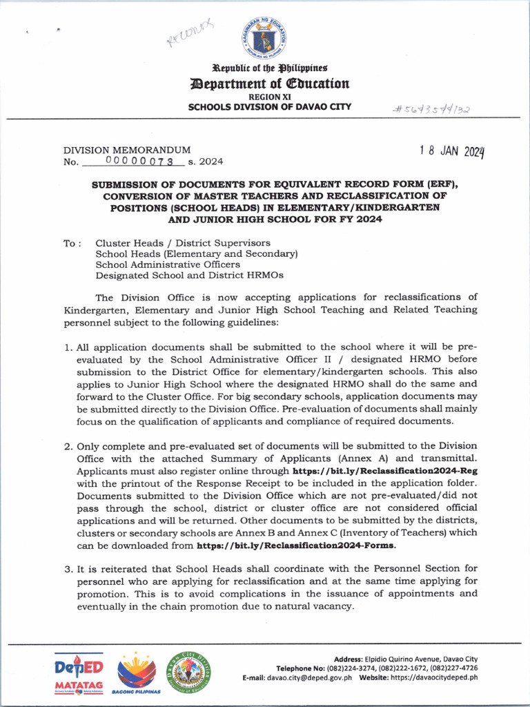 2024-DM-No.-073-SUBMISSION-F-DOCUMENTS-FOR-EQUIVALENT-RECORD-FORM-ERF ...
