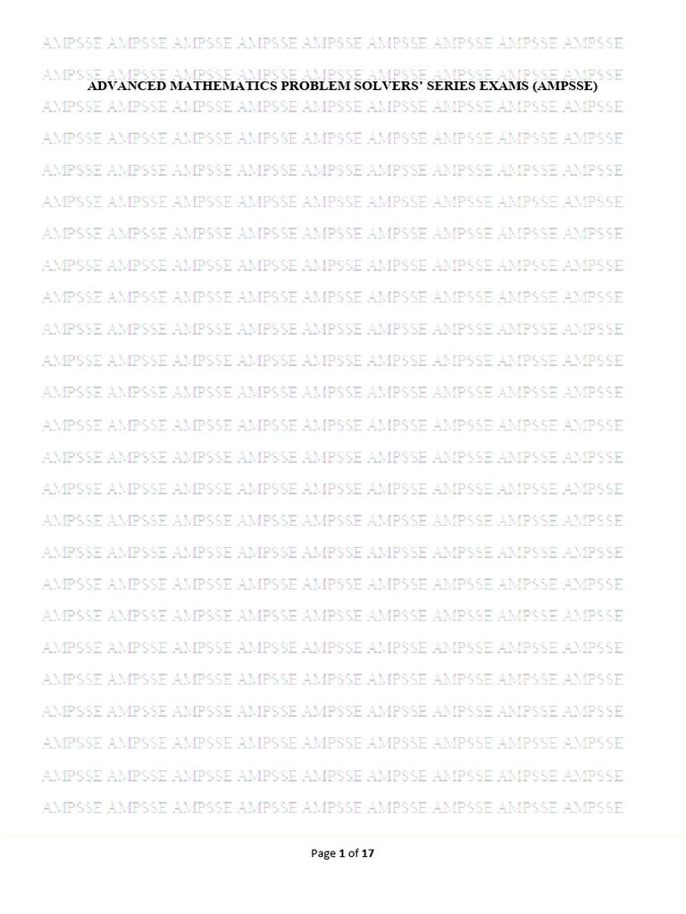 F6 Series 6 P1 Marking Guide - 114503 | PDF | Mathematics ...