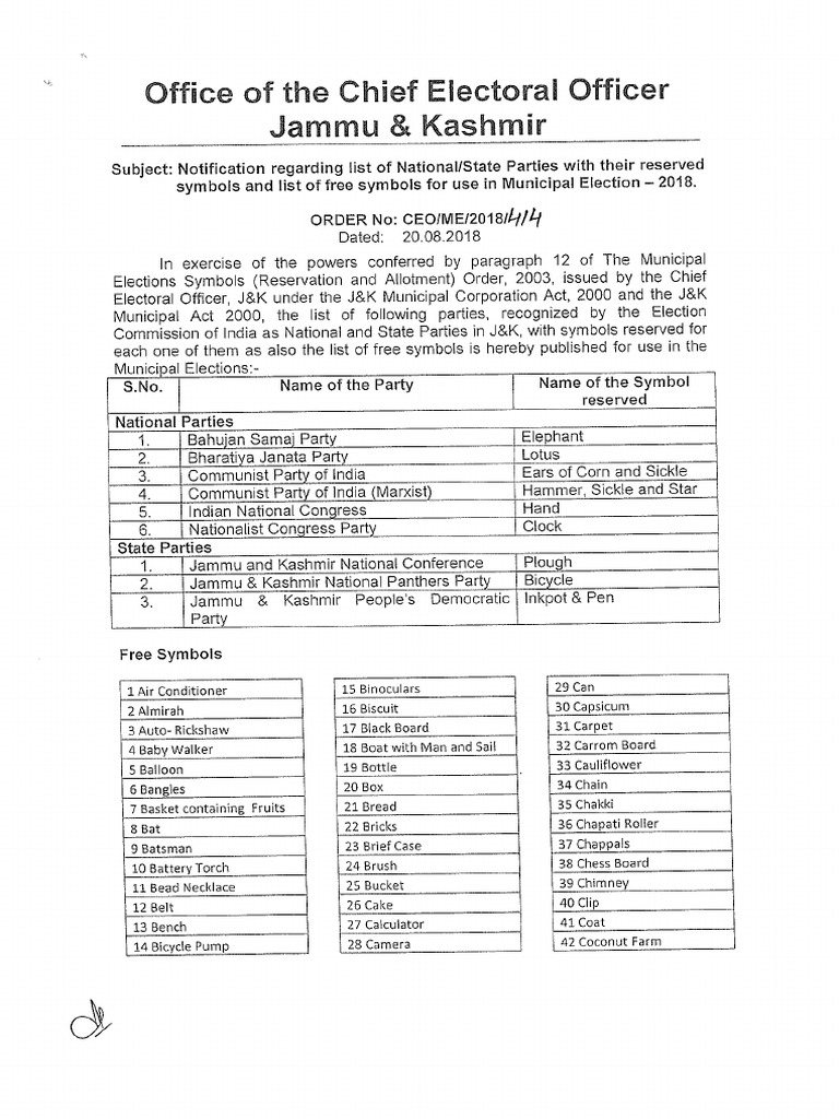 Symbol Allotment | PDF