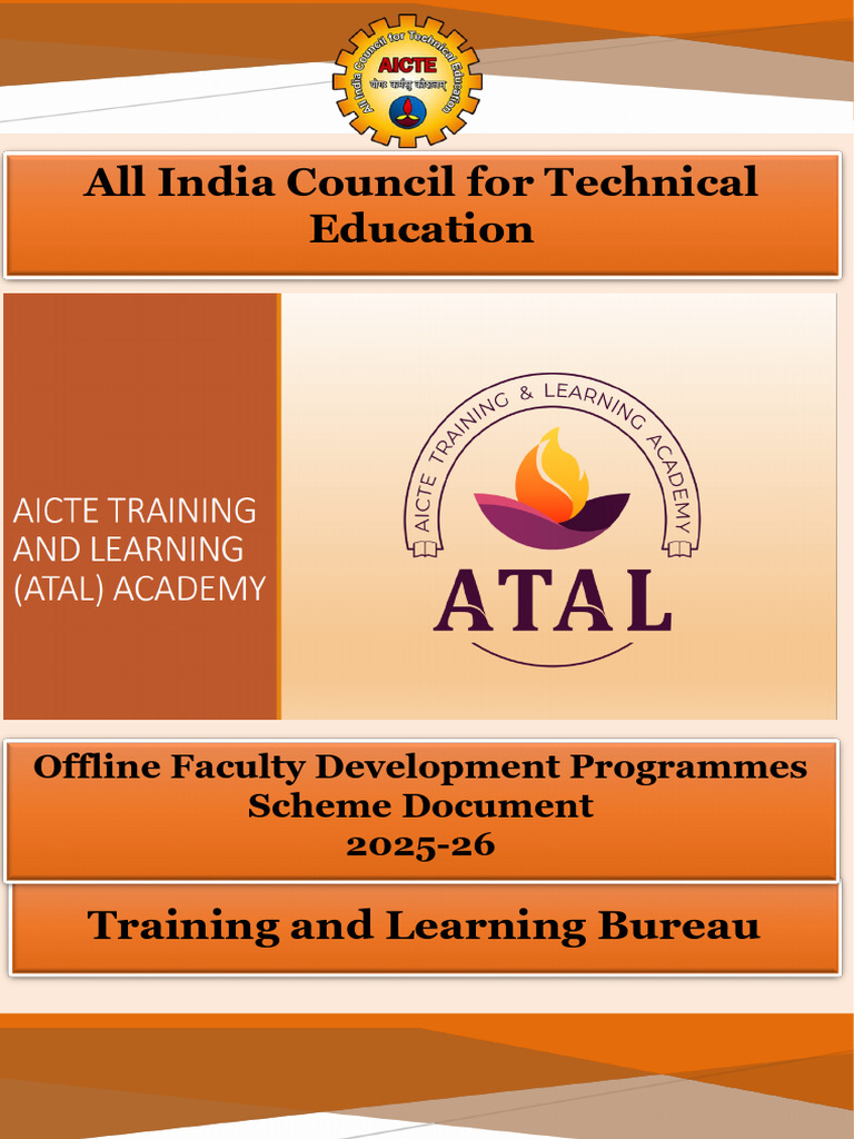ATAL Offline FDP Scheme 2025-26 Overview | PDF | Internet Of Things ...