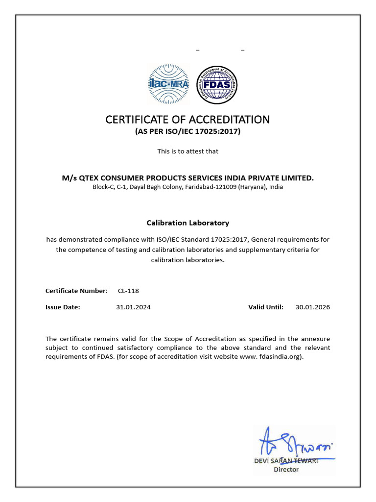 ISO 17025:2017 Calibration Accreditation | PDF | Calibration | Ph