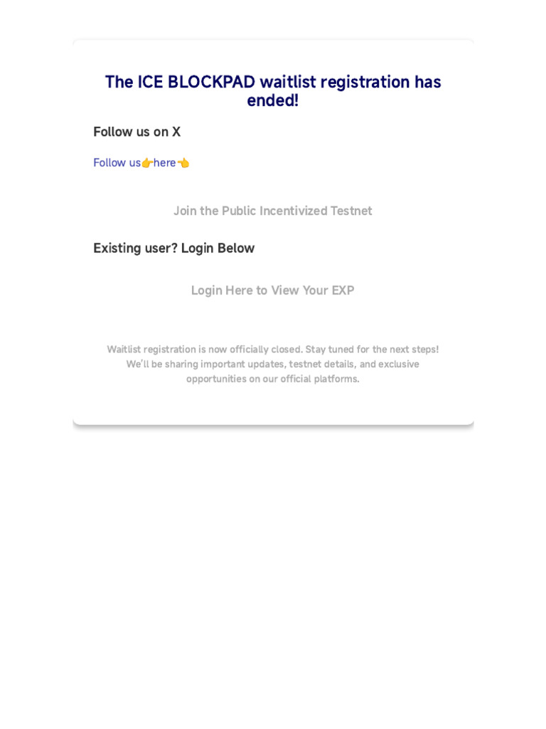 BLOCKPAD Waitlist | PDF