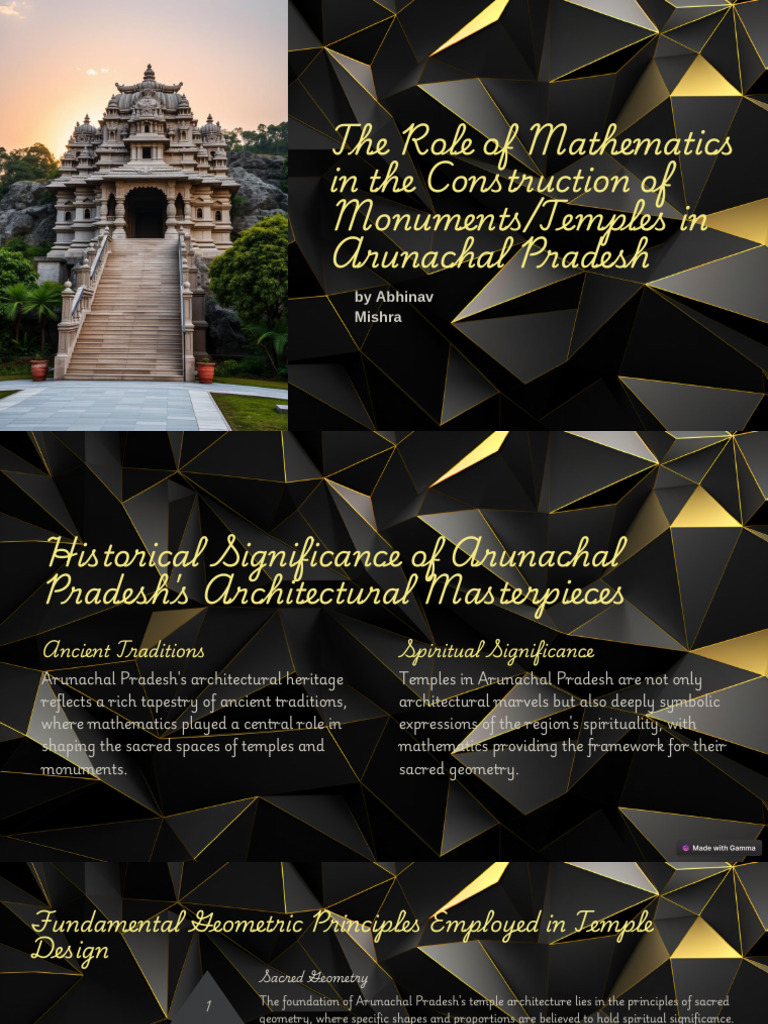 The Role of Mathematics in The Construction of MonumentsTemples in ...