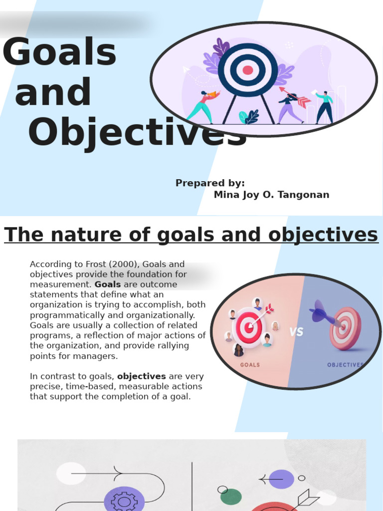 TOPIC 5 Goals and Objectives | PDF | Corporate Social Responsibility | Goal