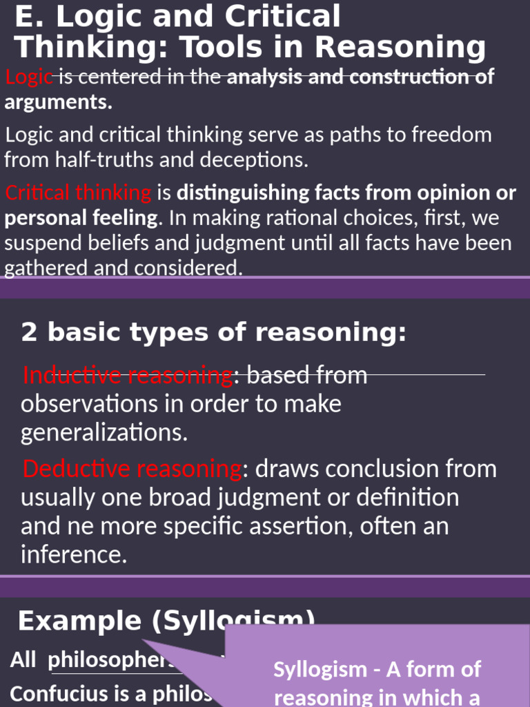 Logic and Critical Thinking Explained | PDF