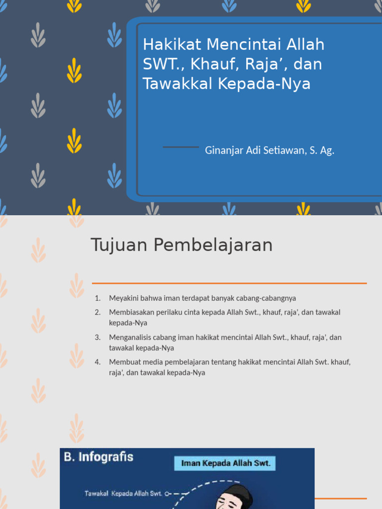 Hakikat Mahabbah, Khauf, Raja', Dan Tawakal | PDF