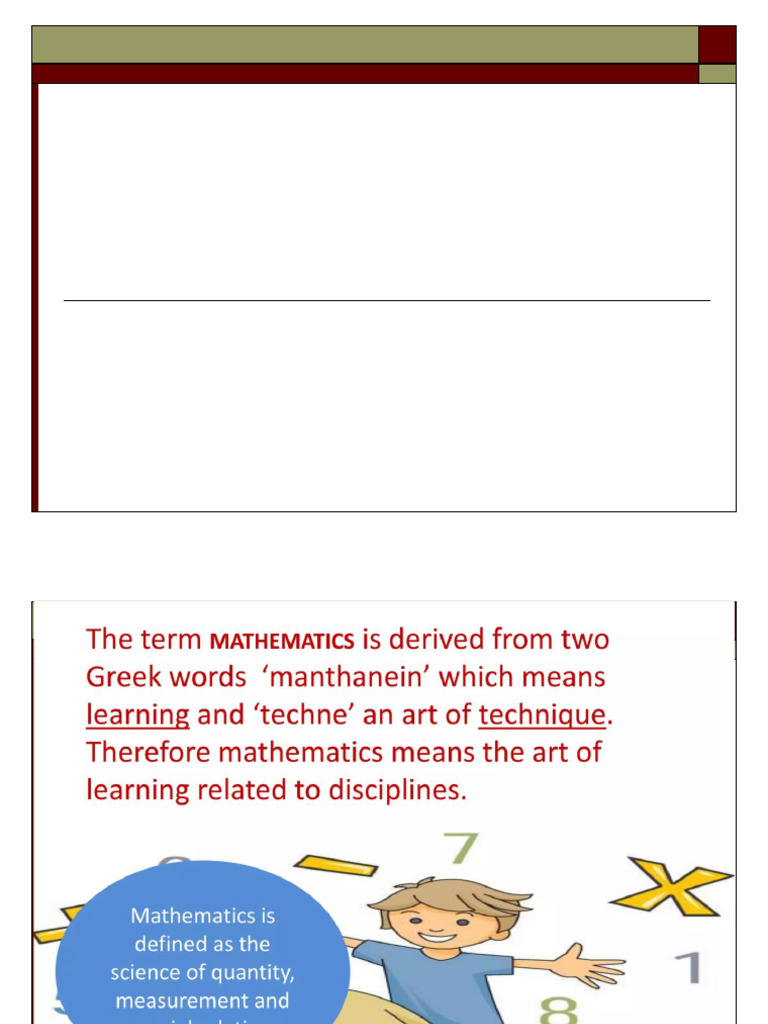 The Nature of Mathematics - What Is Mathematics | PDF