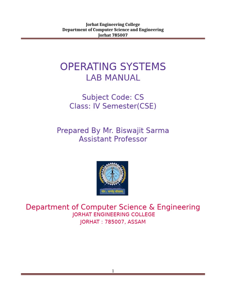 OS_NW_manual | PDF | Parameter (Computer Programming) | Pointer (Computer Programming)