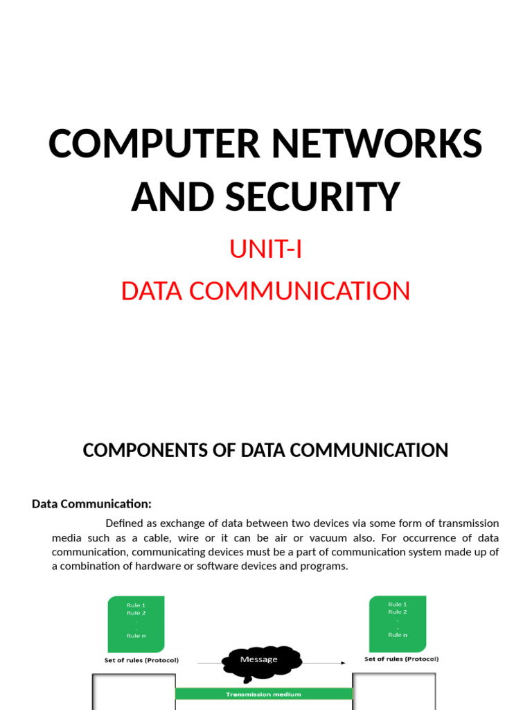 CNS UNIT-I | PDF | Network Topology | Duplex (Telecommunications)