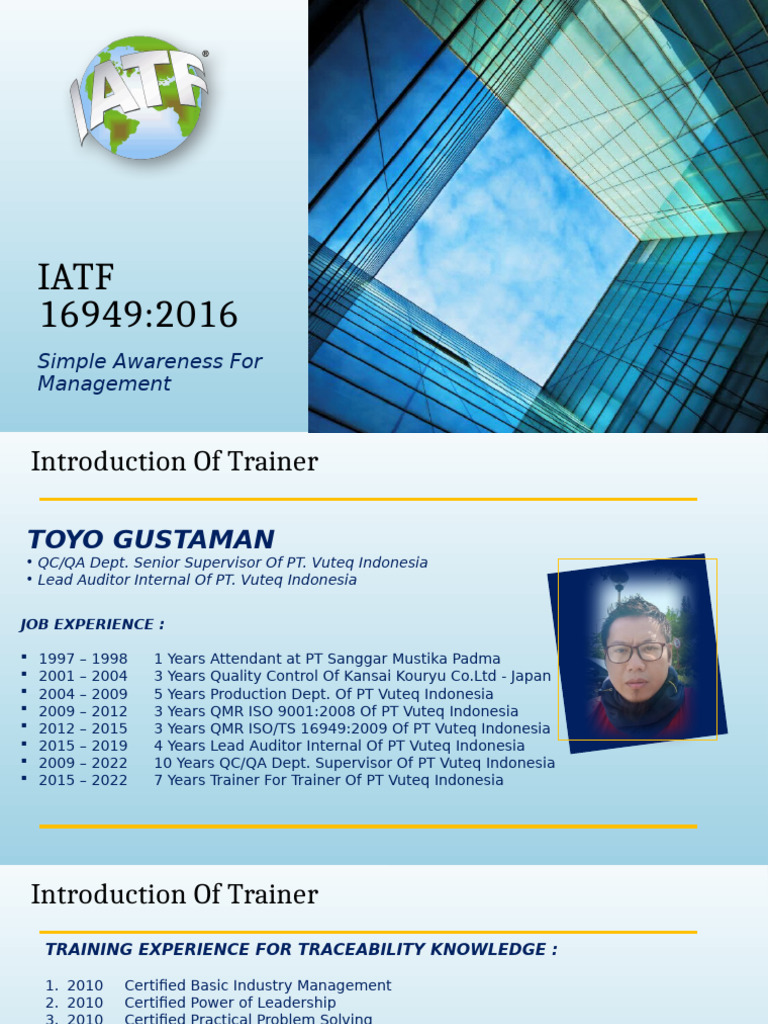 IATF 16949:2016 Management Overview | PDF | Quality Management System ...