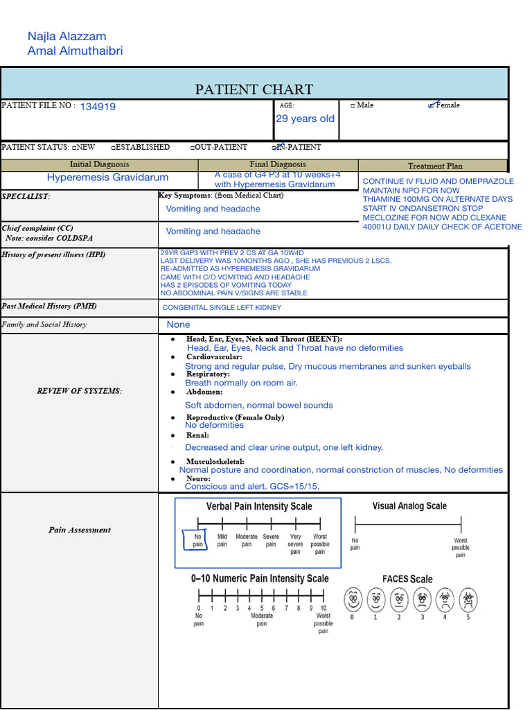 Case Study Template (2) 4 | PDF | Dehydration | Shock (Circulatory)