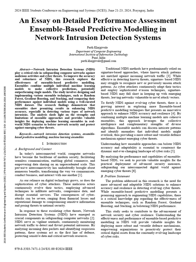 An Essay On Detailed Performance Assessment Ensemble-Based Predictive ...