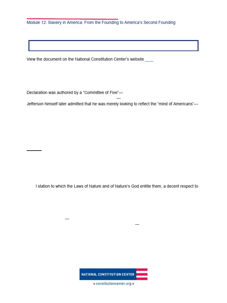 12.6 Primary Source Declaration of Independence | PDF | United States ...