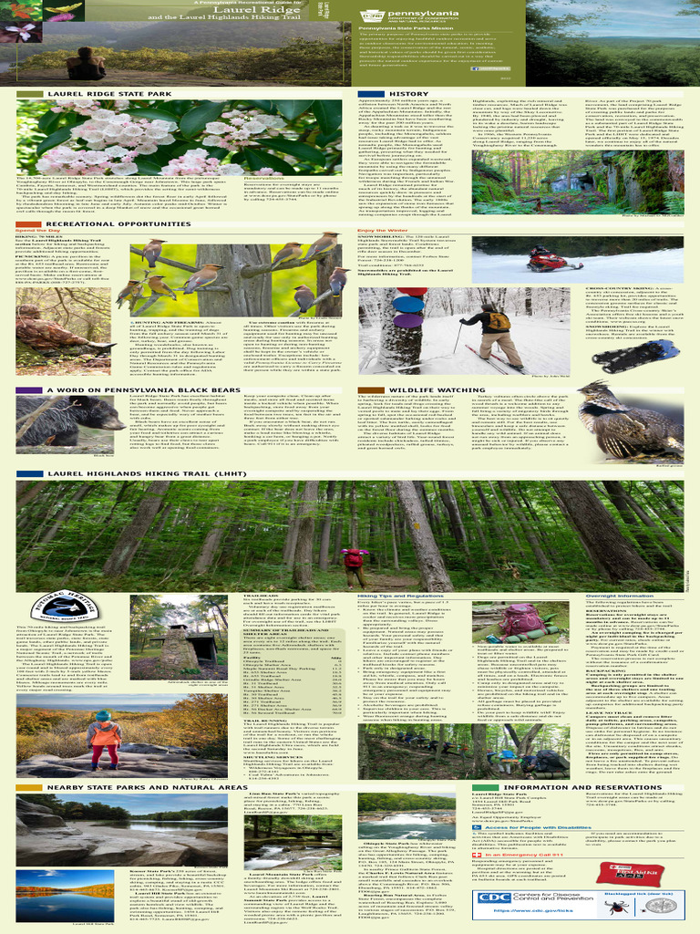 Laurel Ridge DCNR Map | PDF | Camping | Trail