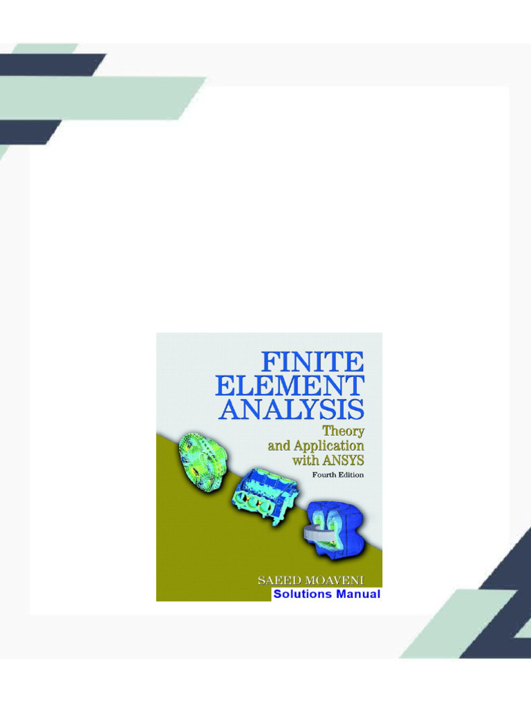 Complete Download of Finite Element Analysis Theory and Application with ANSYS 4th Edition ...