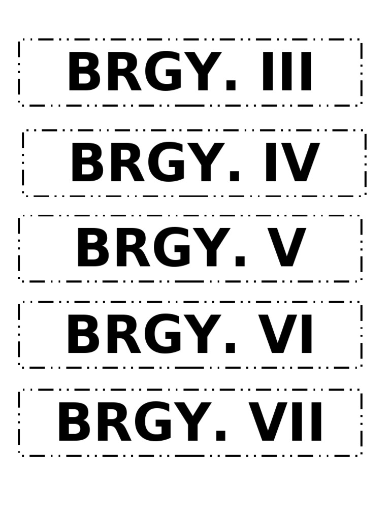 Brgy Name | PDF
