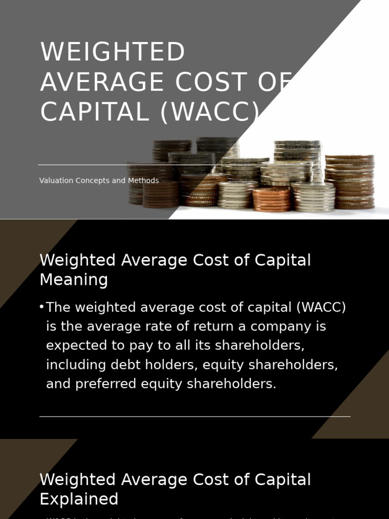 Weighted Average Cost of Capital WACC | PDF | Cost Of Capital | Equity (Finance)