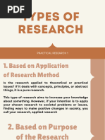 Types of Research | PDF | Data | Quantitative Research