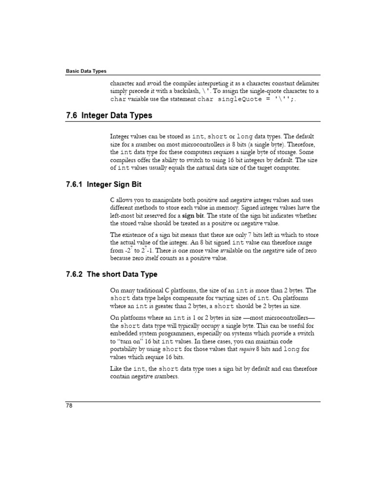 EP-4 | PDF | Integer (Computer Science) | Data Type