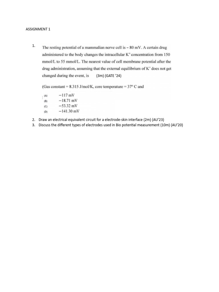 Assignment 1 Mi | PDF